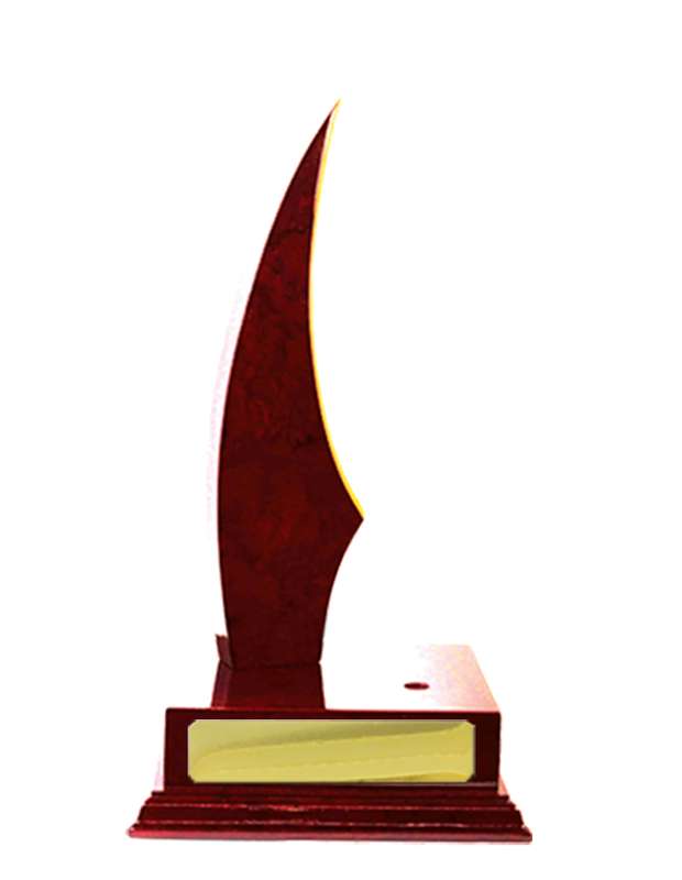 Timber SingleCrescent-Cherry-Size B - Pakenham Trophies